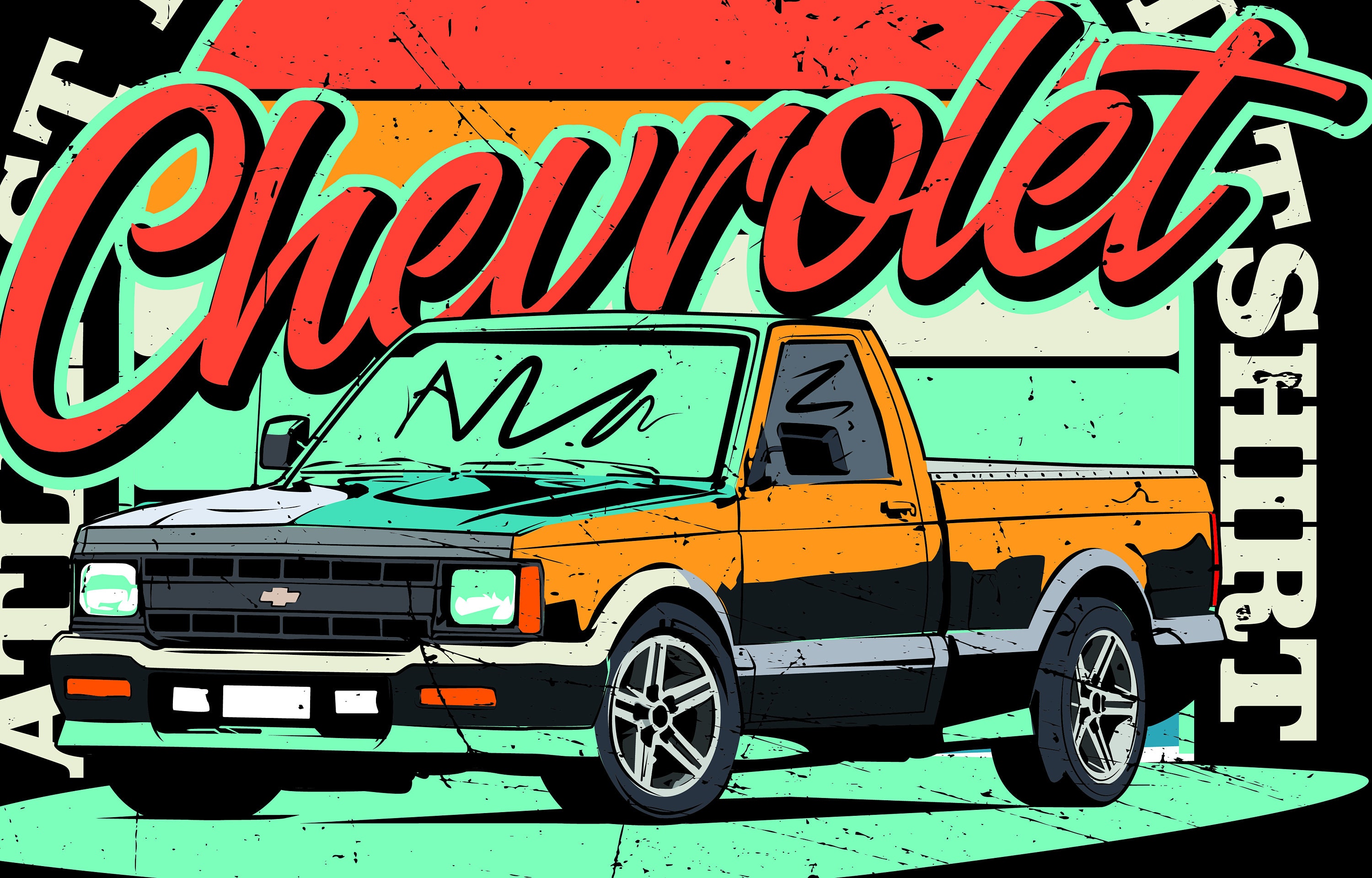 CHEVY S10 VECTOR ART - Etsy