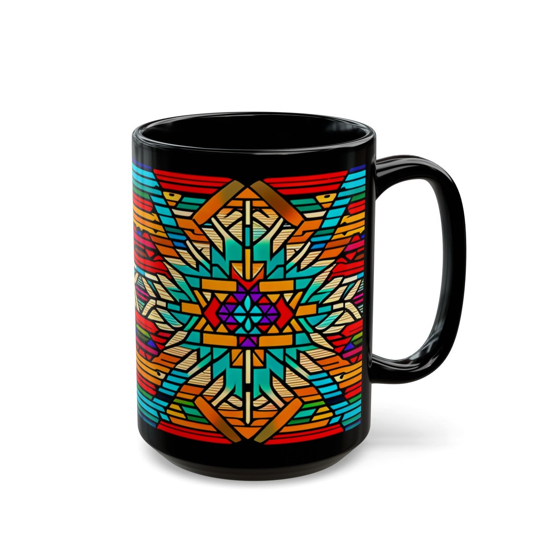 Tribal Pattern Mug 11oz, 15oz, Native Mug, Indigenous Mug, African Mug ...