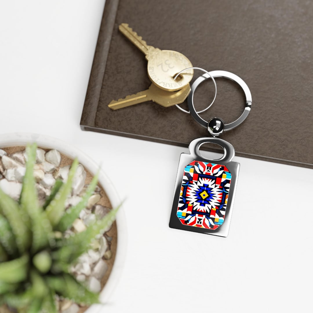 Native American Keychain, Tribal Key Ring, Indigenous Bag Charm ...