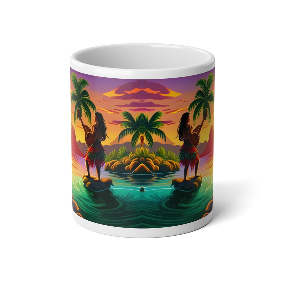 Polynesian Mug, Hawaiian Mug, Island Mug, Tropical Paradise Mug ...