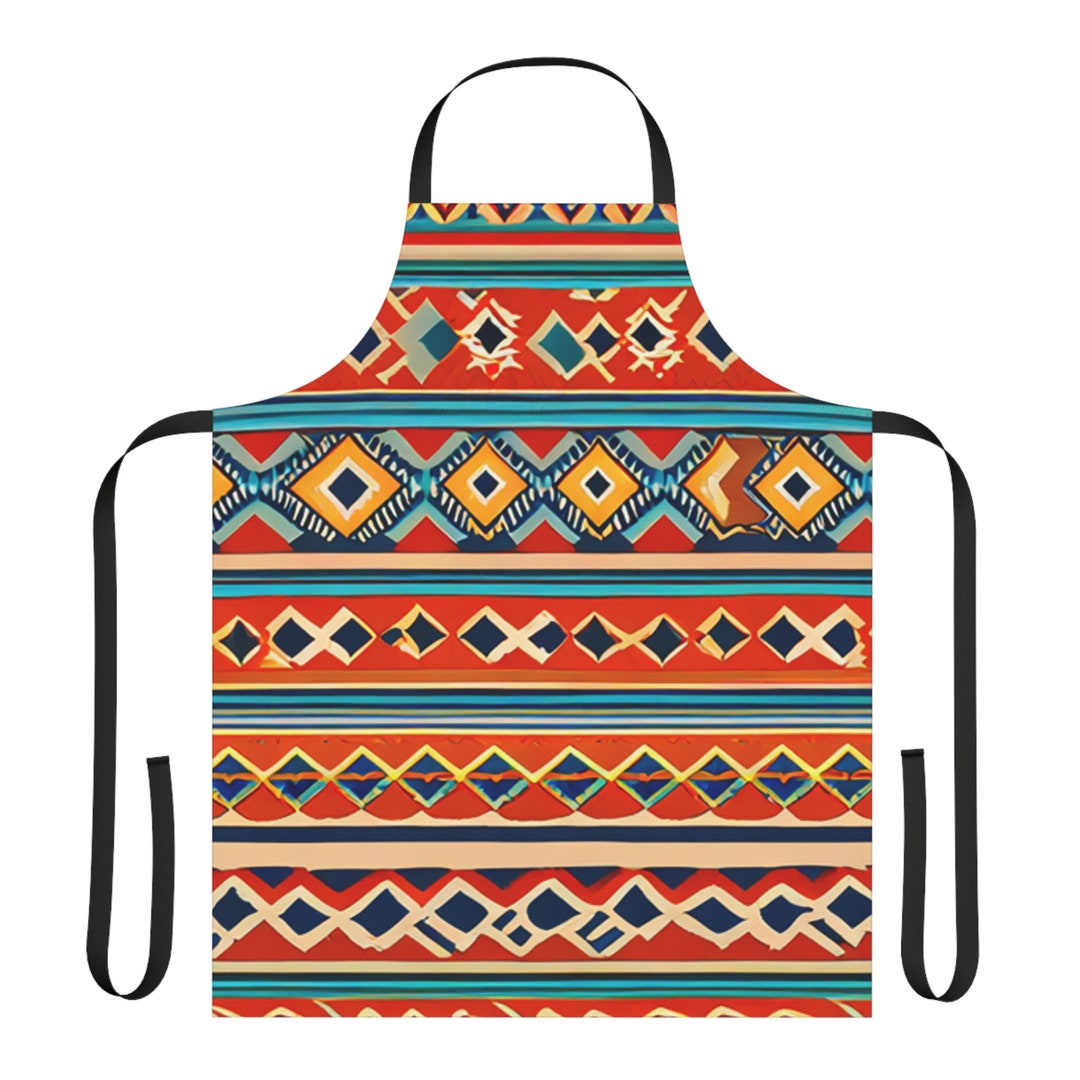 Apron AOP, Southwestern Design Aprons, Native American Aprons, Indian ...