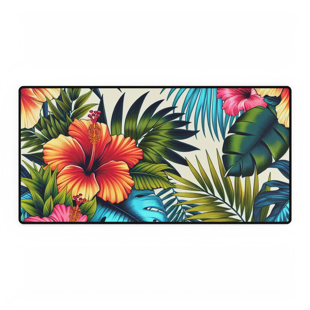 Desk Mats, Tropical Desk Mat, Palm Leaves Print, Office Decor, Work ...