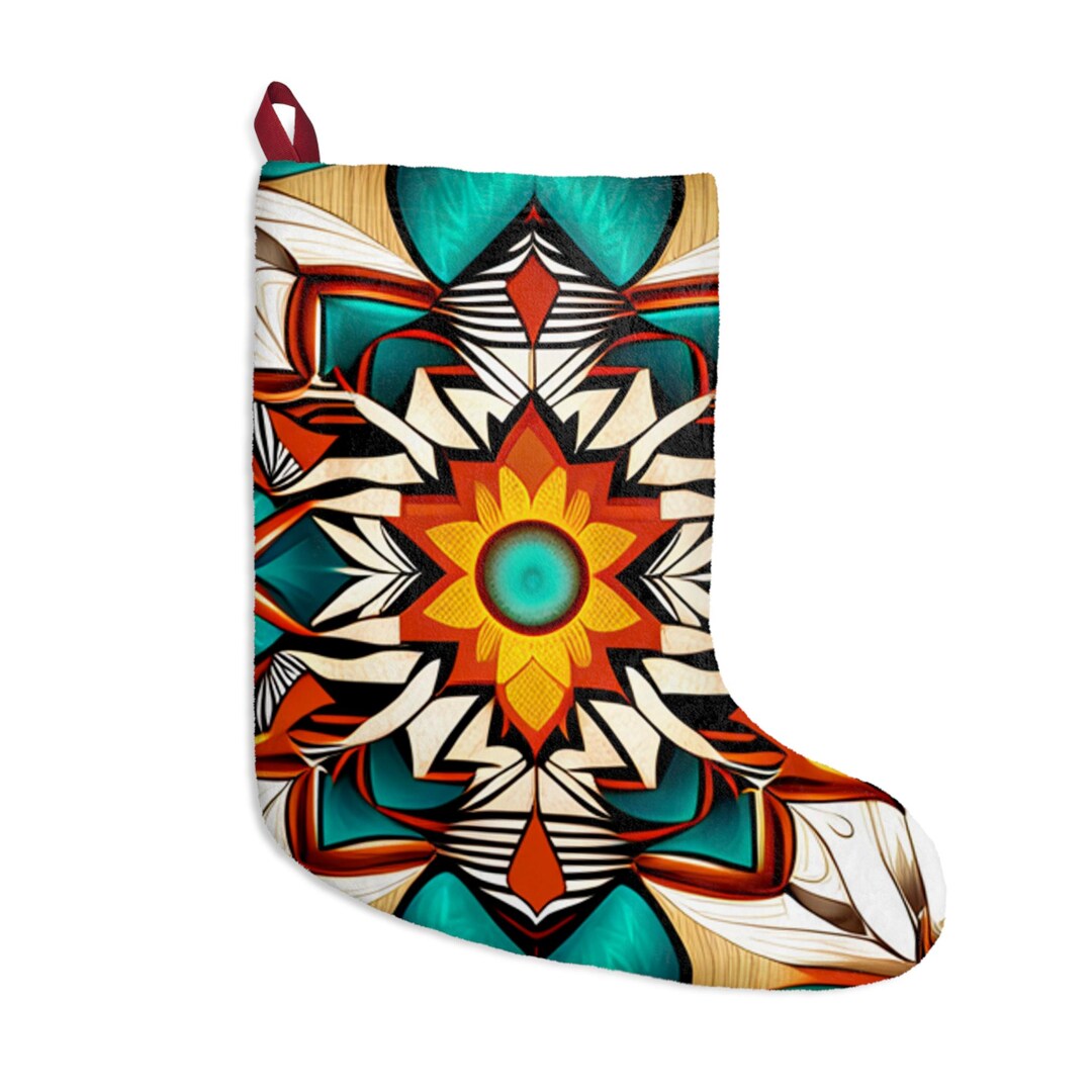Native American Christmas Stockings Festive Holiday Decor, Unique ...