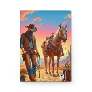 Cowboy Cowgirl Journal, Western Diary Notebook, Country Theme Notepad ...