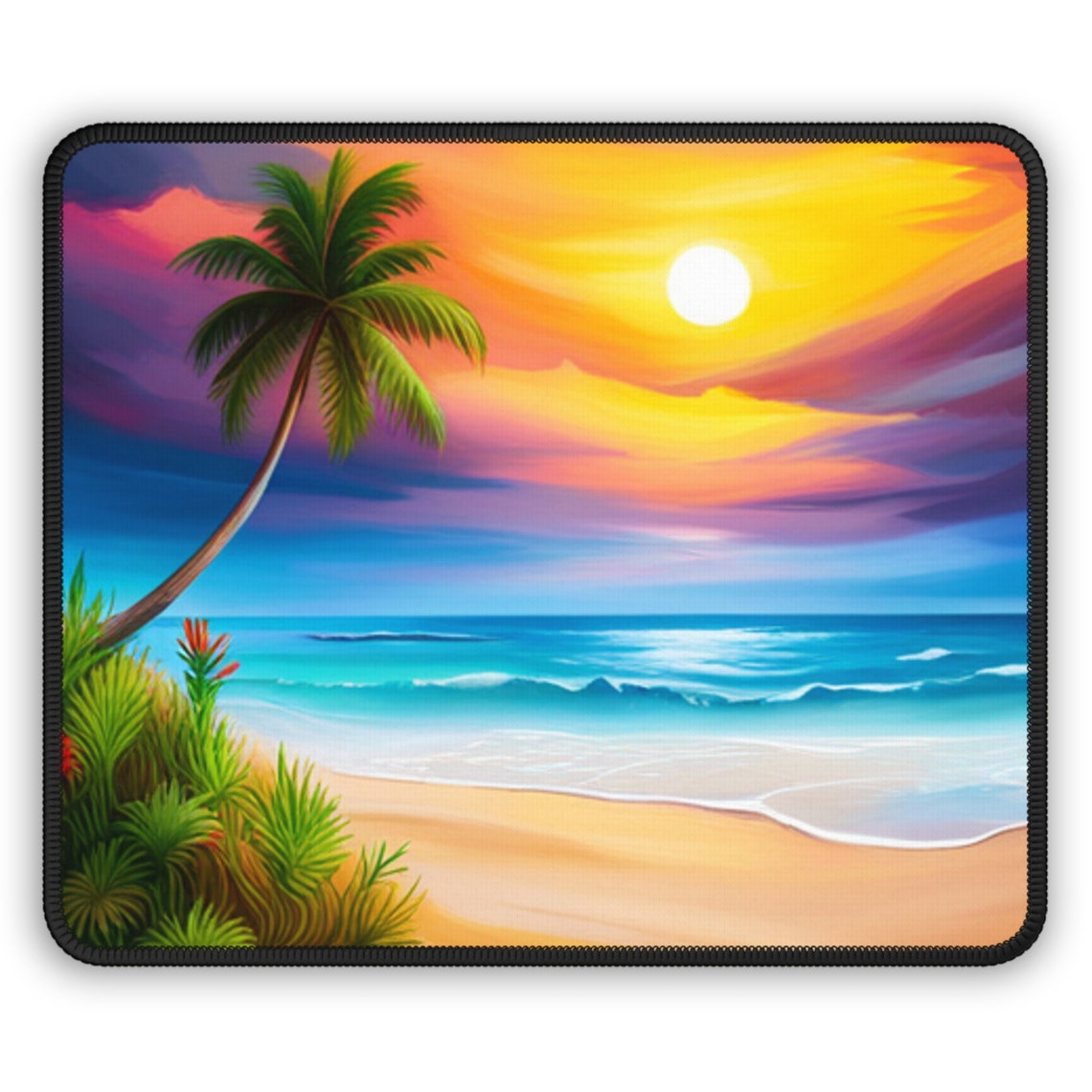 Beach Mouse Pad, Tropical Paradise Mousepad, Island Mouse Pad, Hawaiian ...