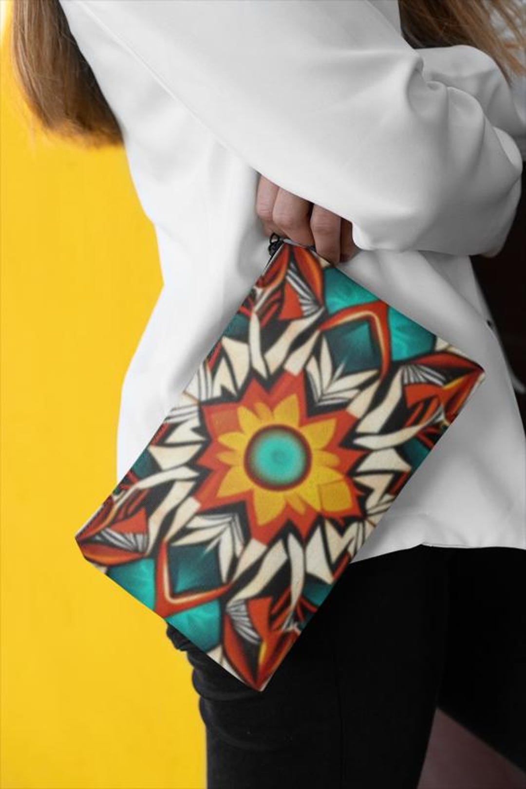Native American Accessory Pouch - Ethnic Tribal Zipper Bag, Southwest ...