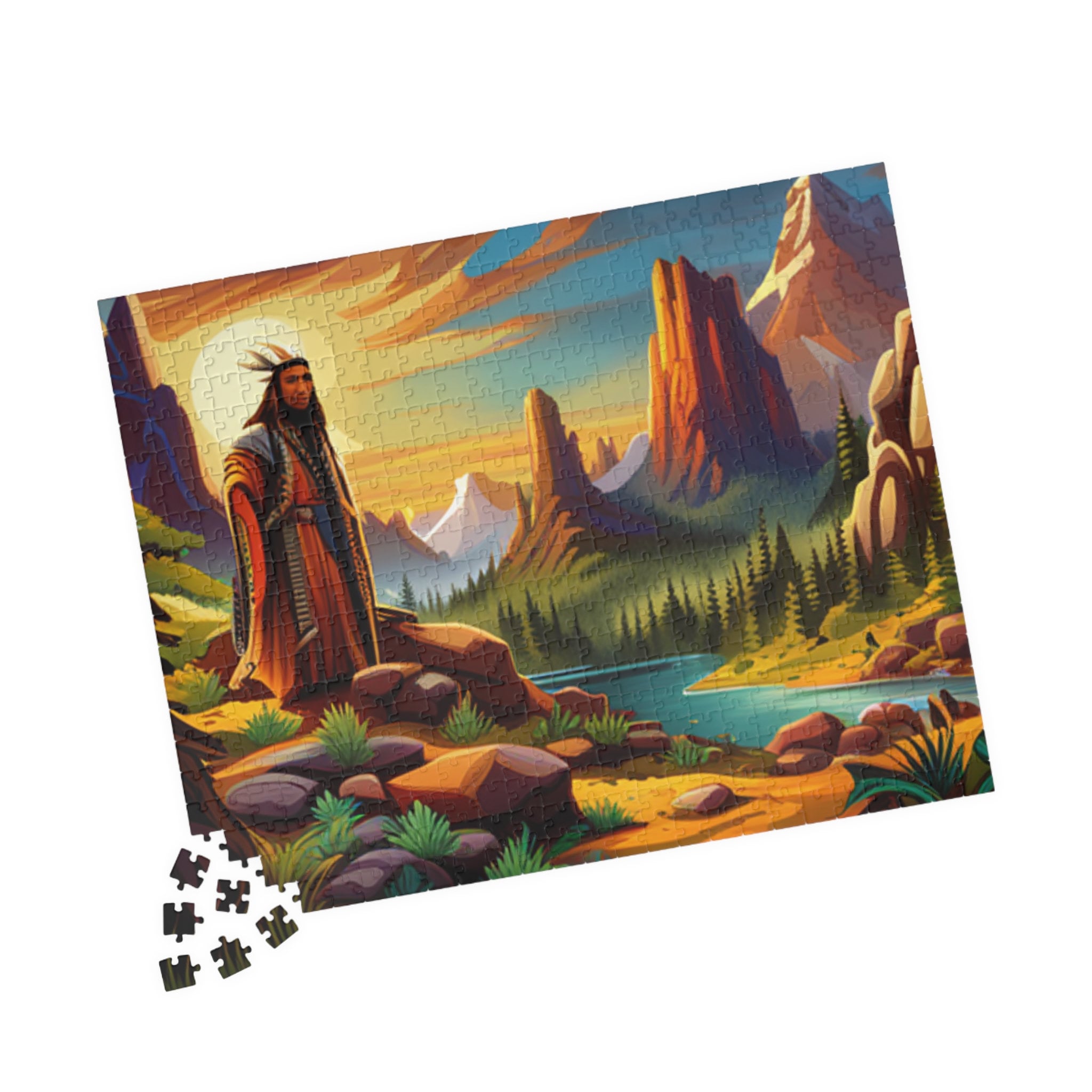 Puzzle 110, 252, 520-piece, Native American Puzzle, Indian Puzzles ...