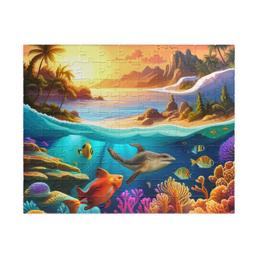 Under the Sea Puzzle - Ocean Themed Jigsaw Game, Sea Life Puzzle ...