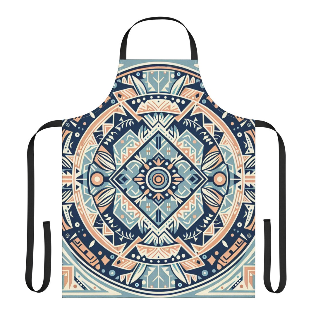 Spanish Design Apron, Colorful Kitchen Apron, Cooking Apron With ...