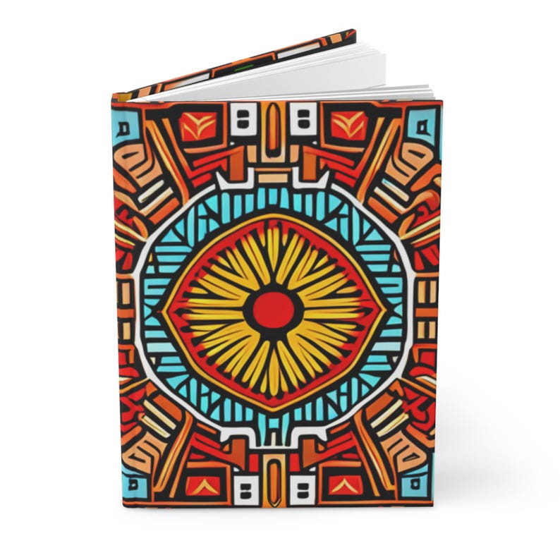 African Design Journal, Tribal Print Notebook, Ethnic Pattern Diary ...