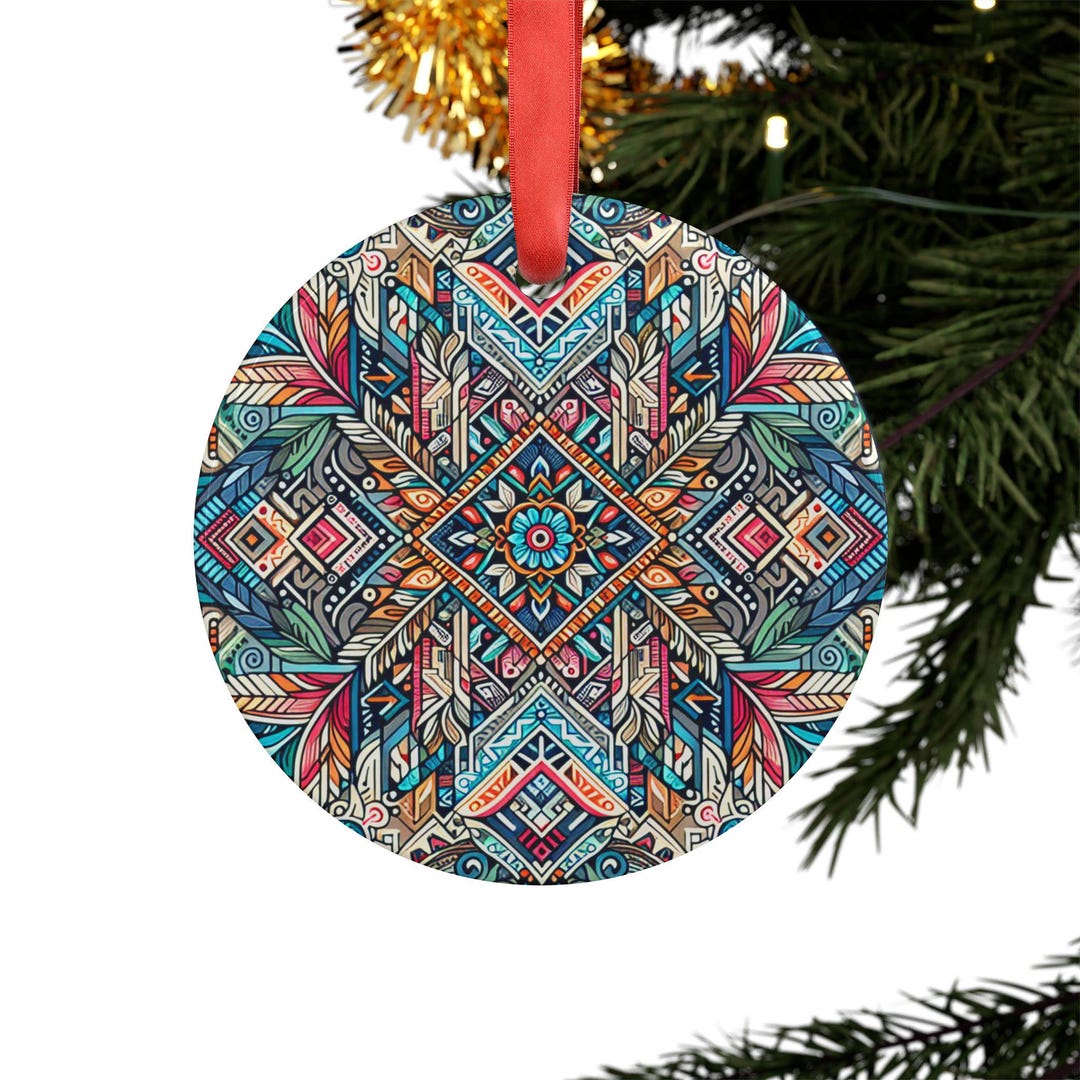 Ornament, Native Tribal Design, Indigenous Holiday Decor, Christmas ...