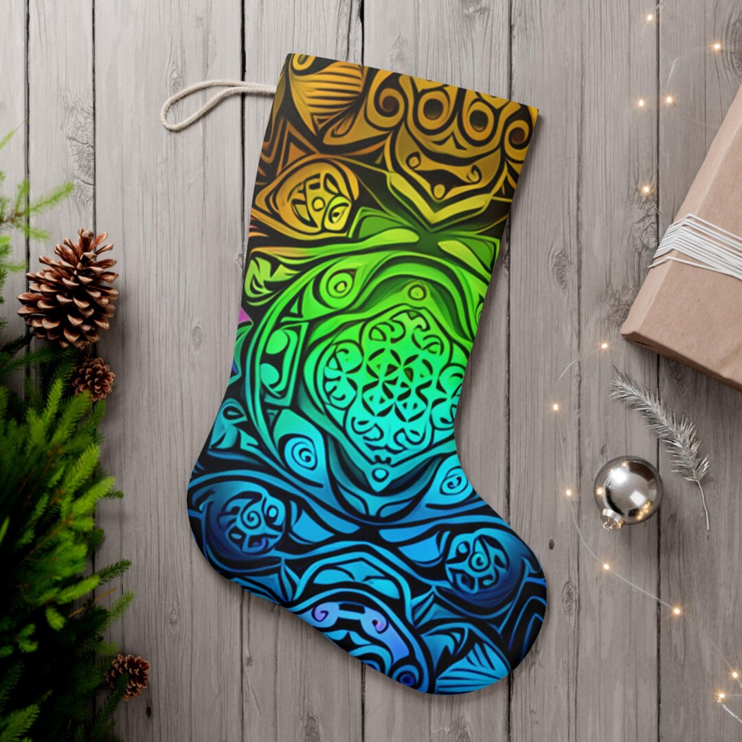 Polynesian Stocking, Hawiian Stocking, Native Stocking, Indigenous ...