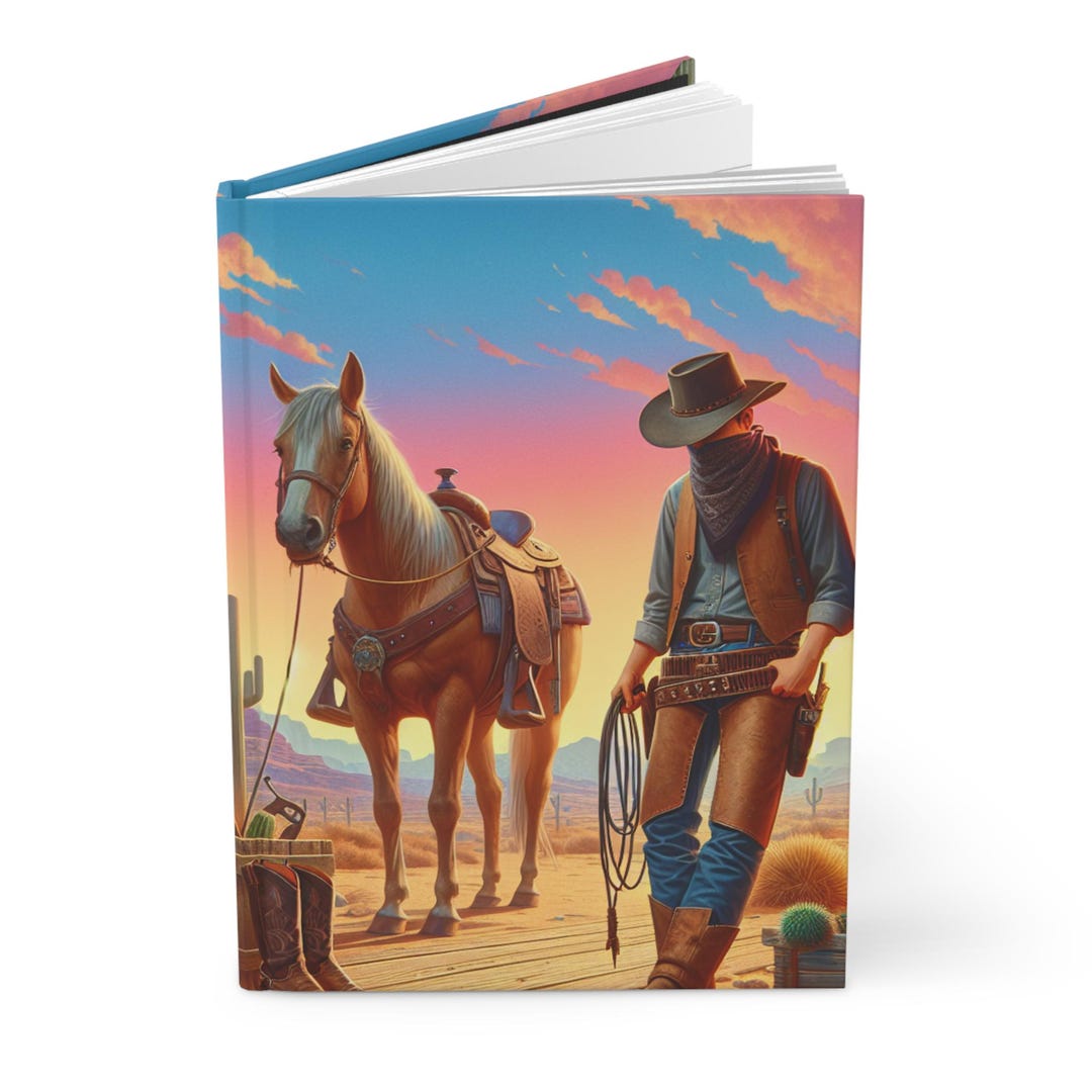 Cowboy Cowgirl Journal, Western Diary Notebook, Country Theme Notepad ...