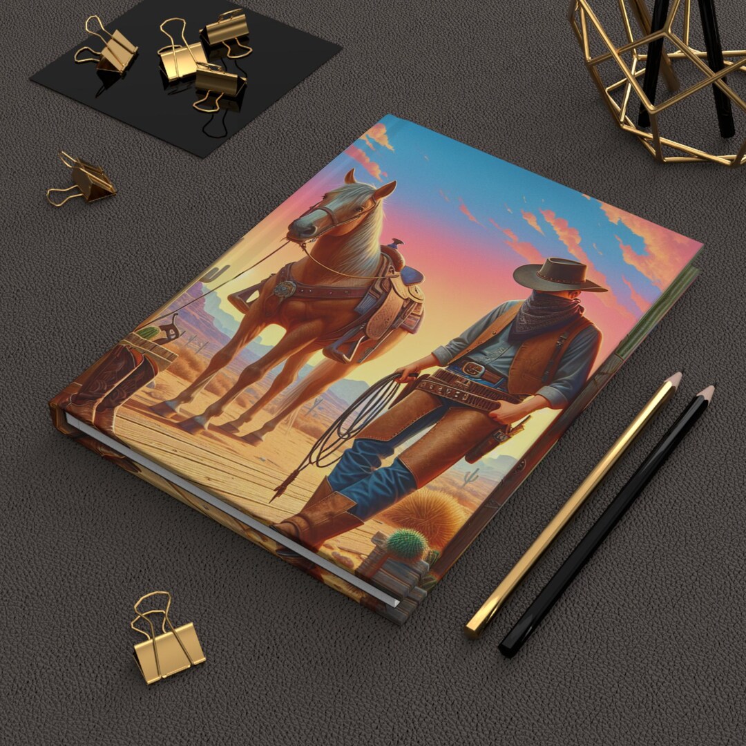 Cowboy Cowgirl Journal, Western Diary Notebook, Country Theme Notepad ...