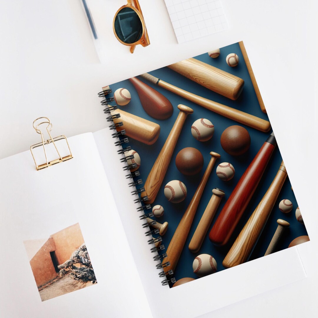 Baseball-themed Spiral Notebook - Perfect for Sports Lovers, School ...