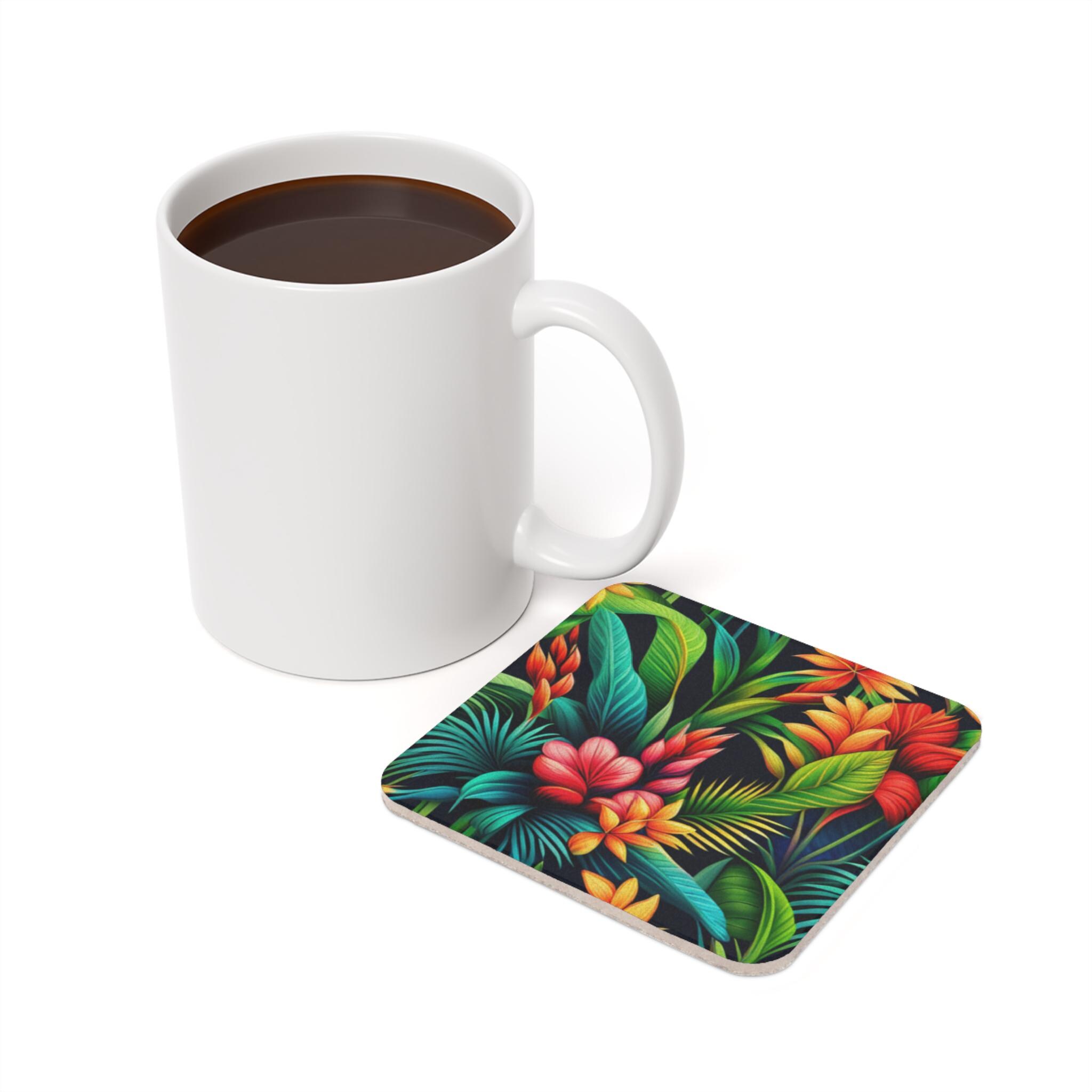 Tropical Coaster, Summer Drink Coaster, Hawaiian Coaster, Palm Tree ...