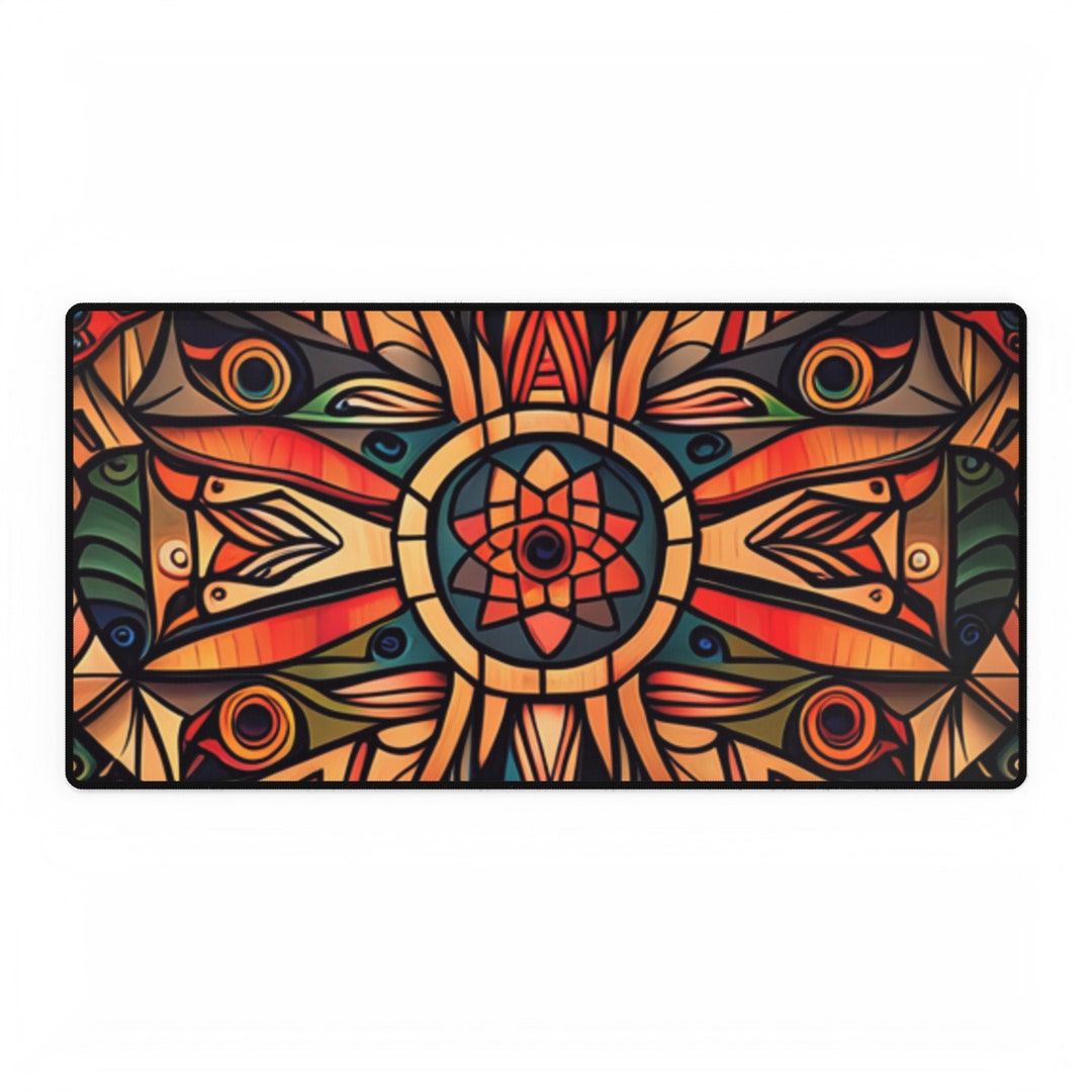 Tribal Desk Mat, Indigenous Desk Mat, African Desk Mat, Indian Desk Mat ...