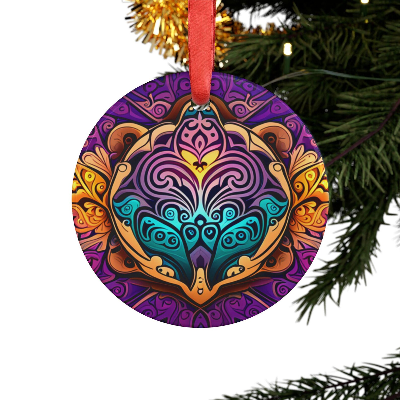 Acrylic Ornament, Polynesian Ornament Design, Hawaiian Christmas ...