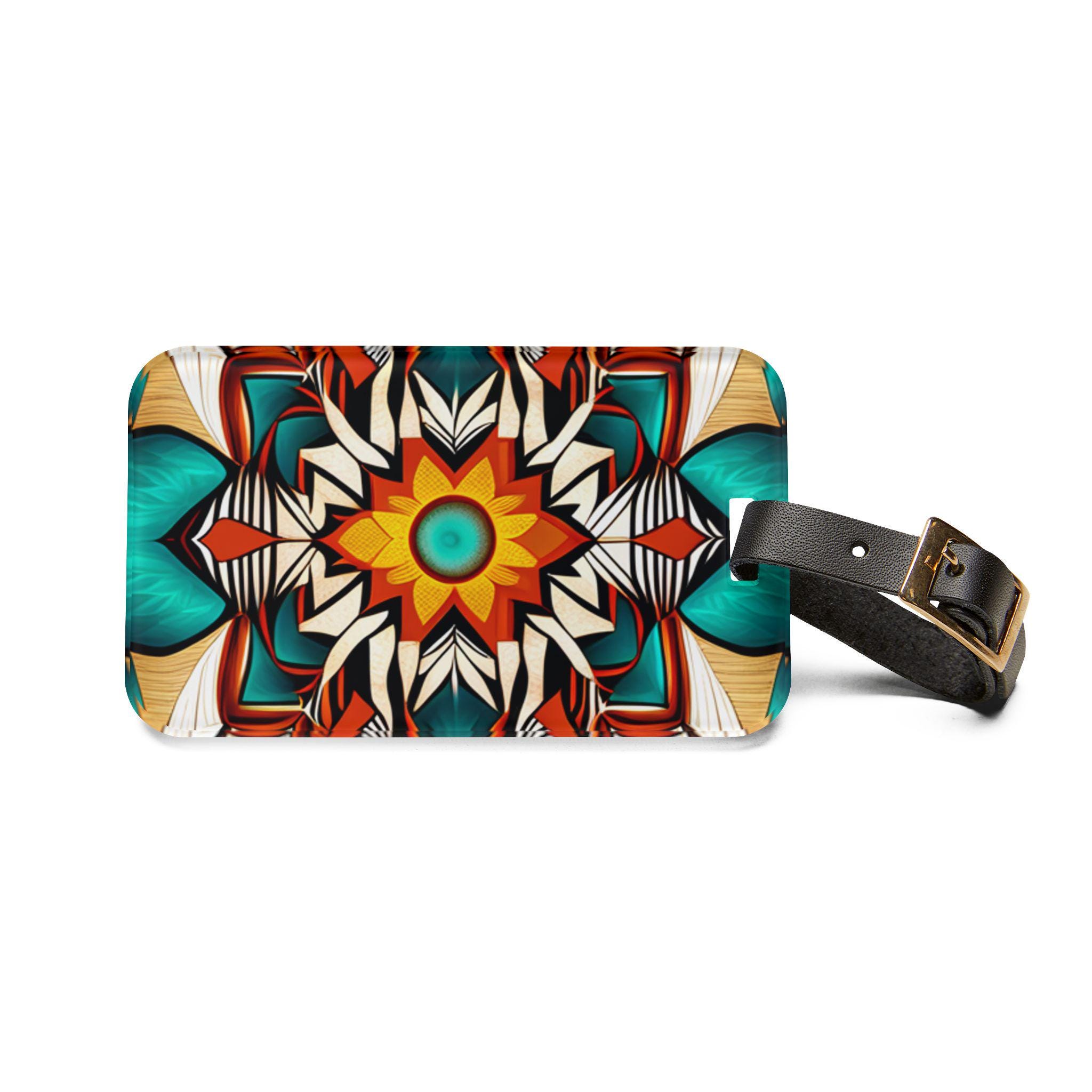 Native American Luggage Tag, Tribal Bag Tag, Ethnic Suitcase Identifier ...