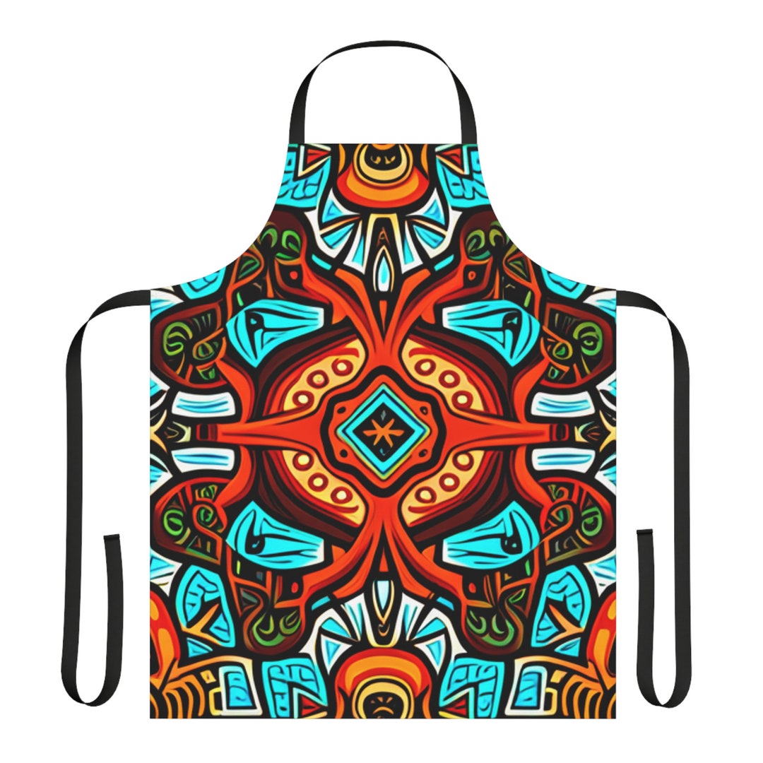 Tribal Apron, African Style Design Apron, Indigenous Pattern Apron ...