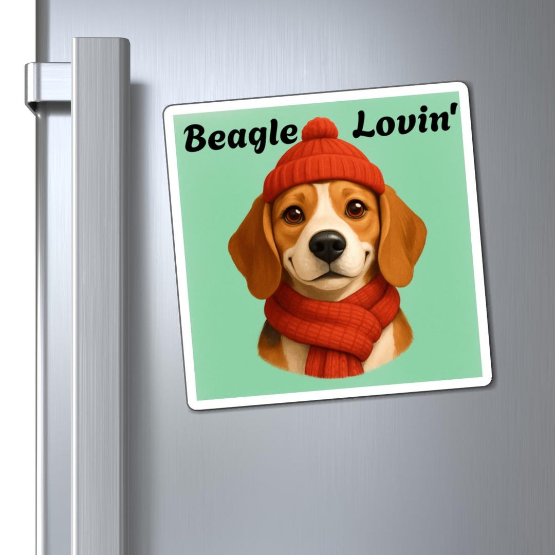 Beagle Lovin' Magnets, Cute Dog Decor, Pet Lover Gift, Animal Themed ...