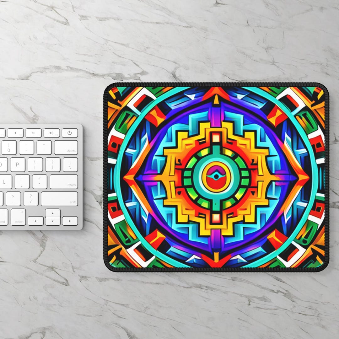 Gaming Mouse Pad Aztec, Native American Mouse Pads, Tribal Mouse Pads ...