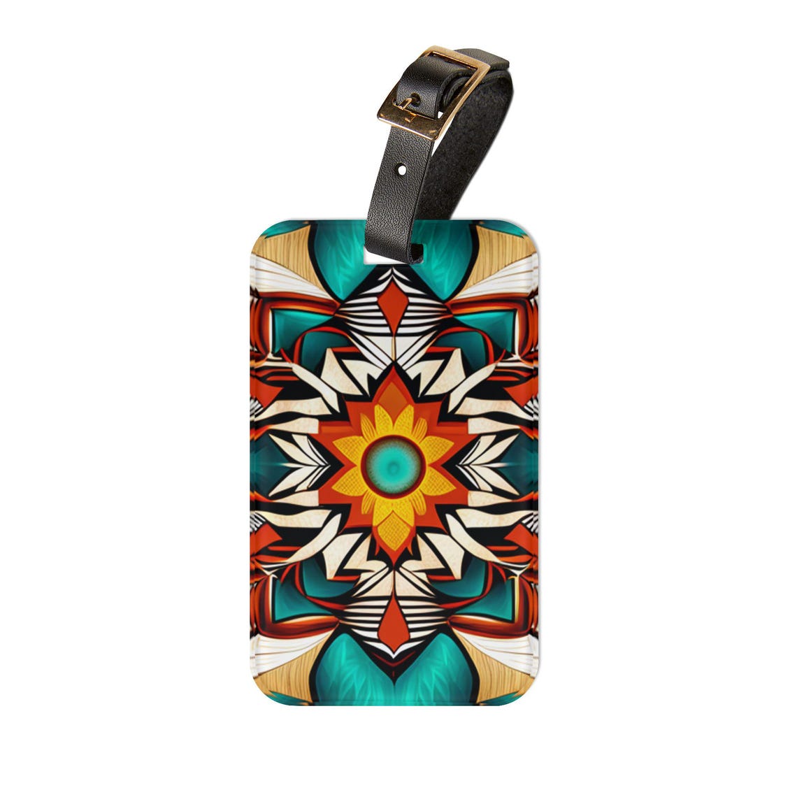 Native American Luggage Tag, Tribal Bag Tag, Ethnic Suitcase Identifier ...