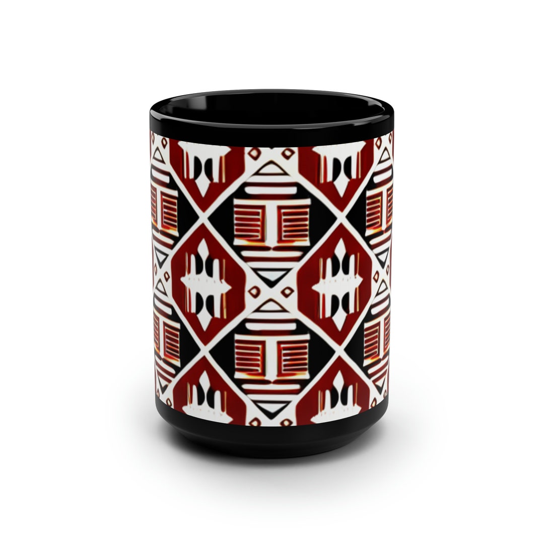 Black Mug, 15oz, Native American Mugs, Tribal Mugs, Indian Mugs ...