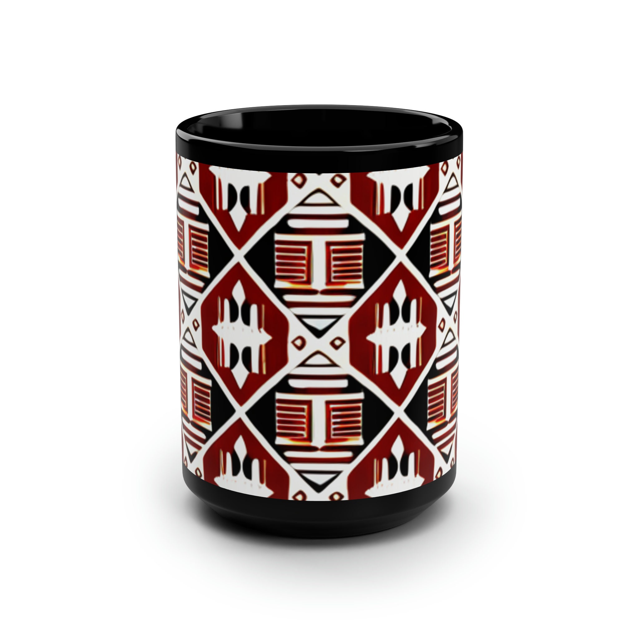 Black Mug, 15oz, Native American Mugs, Tribal Mugs, Indian Mugs ...
