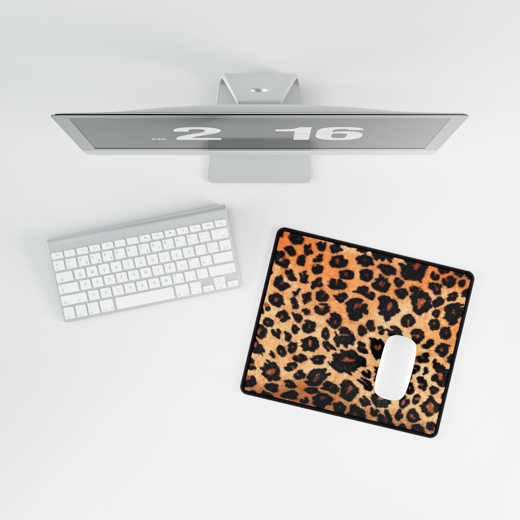 Leopard Print Desk Mat - Stylish Work Surface Protector, Office Desk ...