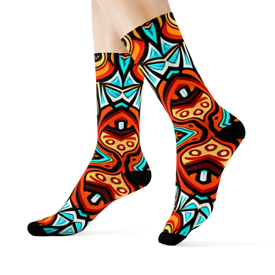 Tribal Socks, African Socks, Indigenous Socks, Native Socks, Indian ...