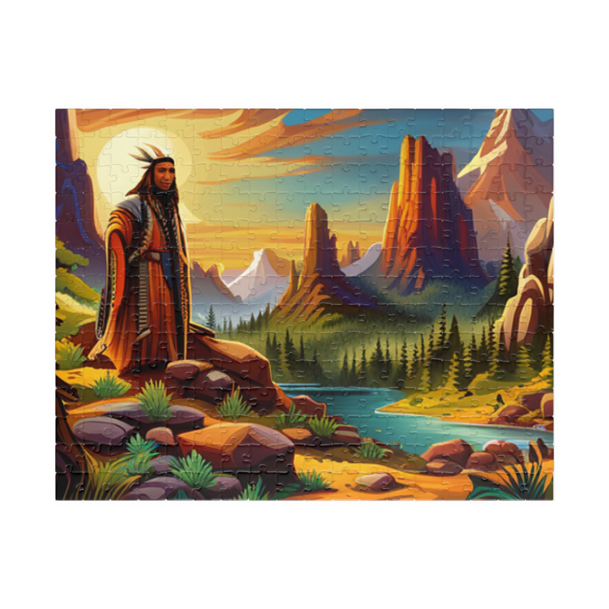 Puzzle 110, 252, 520-piece, Native American Puzzle, Indian Puzzles ...