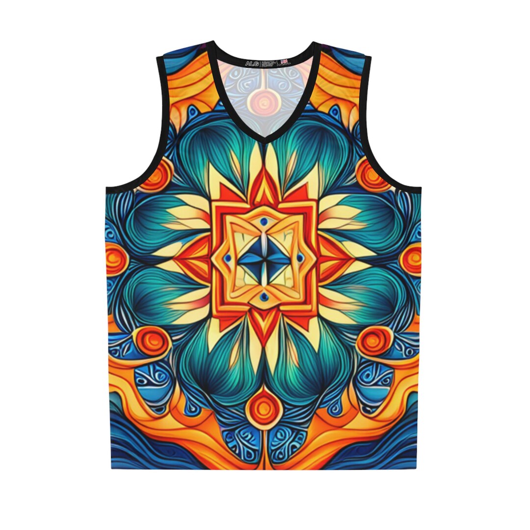 Native Indian Basketball Jersey, Tribal Sports Top, Ethnic Hoops Shirt ...