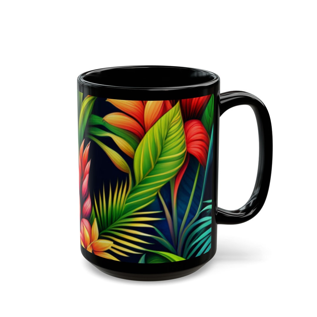 Tropical Paradise Mug, Hawaiian Mug, Polynesian Mug, Pacific Island Mug ...