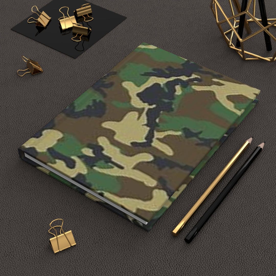 Camo Journal, Military Diary, Army Notebook, Outdoor Adventure Logbook ...