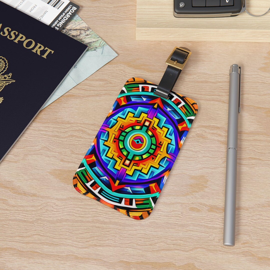 Southwestern Luggage Tag - Tribal Travel Bag Identifier, Southwest ...