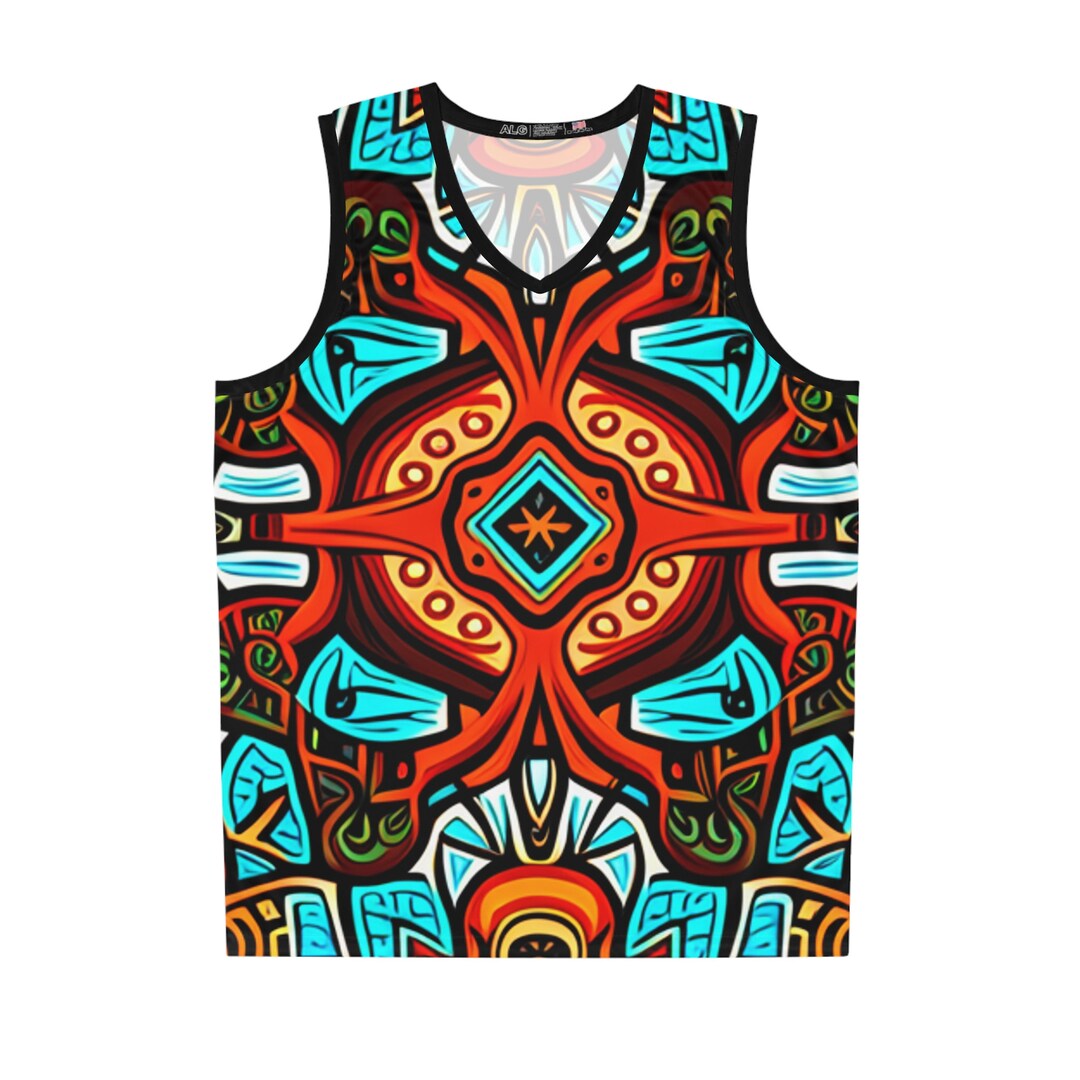 Men's Basketball Jersey, African Jersey, Tribal Father's Day Gift ...
