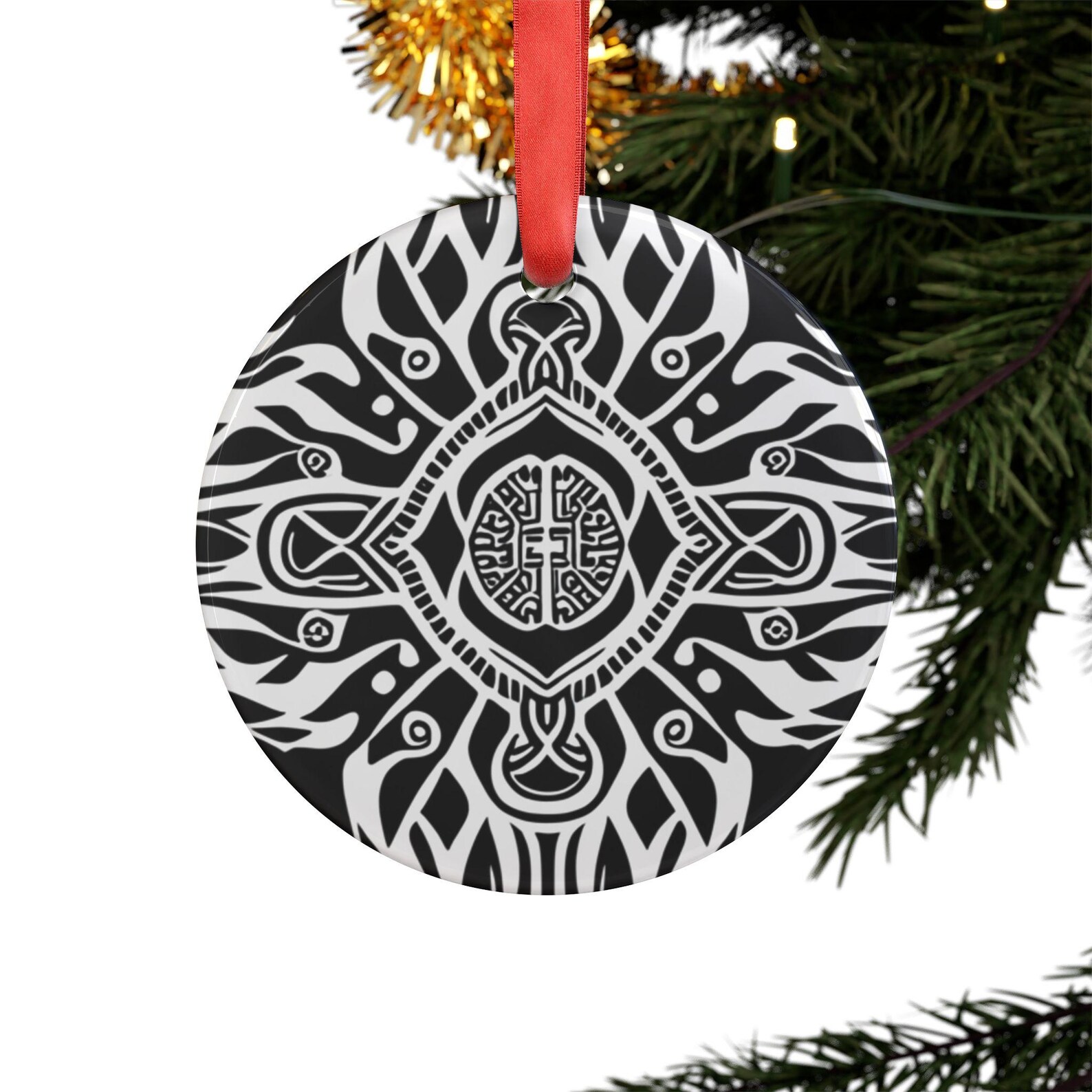 Acrylic Ornament: Polynesian Styled Christmas Tree Decor, Holiday ...