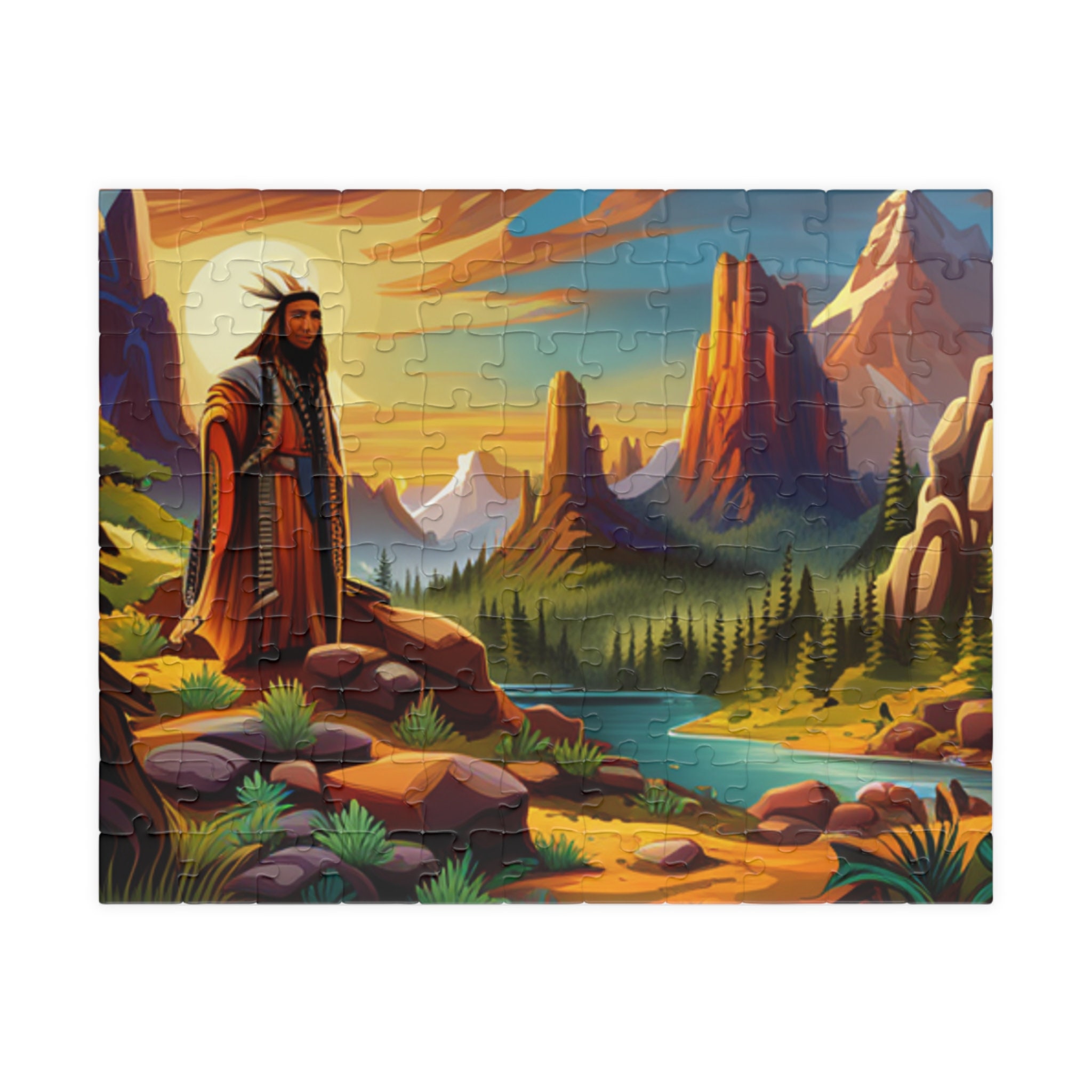 Puzzle 110, 252, 520-piece, Native American Puzzle, Indian Puzzles ...
