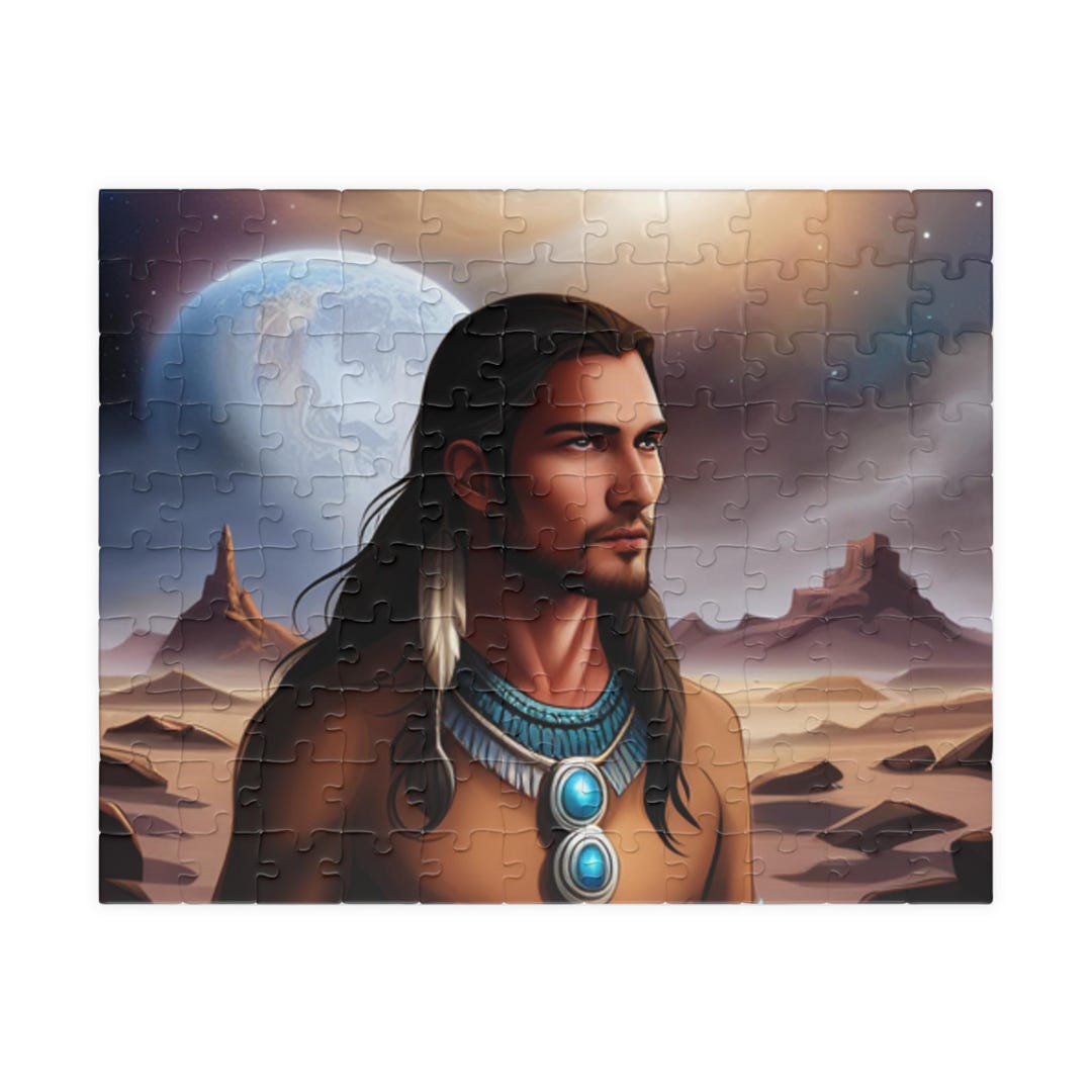 Puzzle, Native American Jigsaw Puzzle, 110 252 520 Piece, Indigenous ...