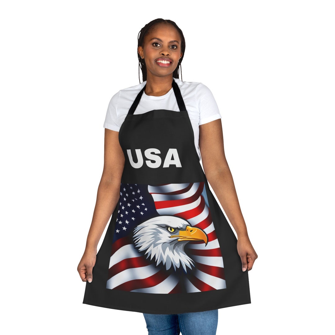 USA Apron, July 4th Apron, Veteran's Apron, Military Apron, BBQ Apron ...