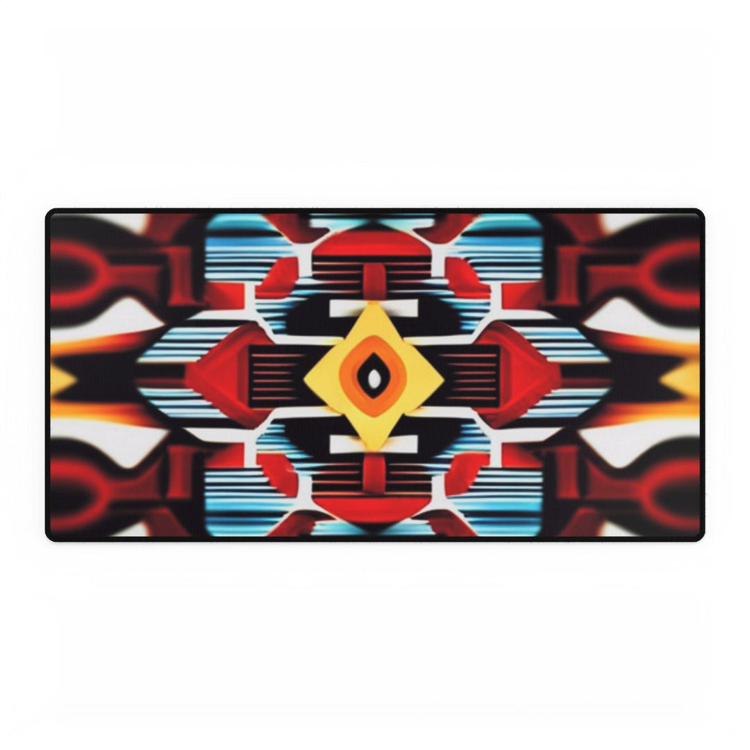 Native Desk Mat, Southwestern Table Protector, Tribal Mouse Pad, Aztec ...