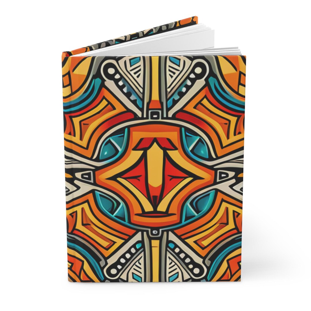Tribal Hardcover Journal Matte, Boho Notebook, Southwest Diary, Aztec ...