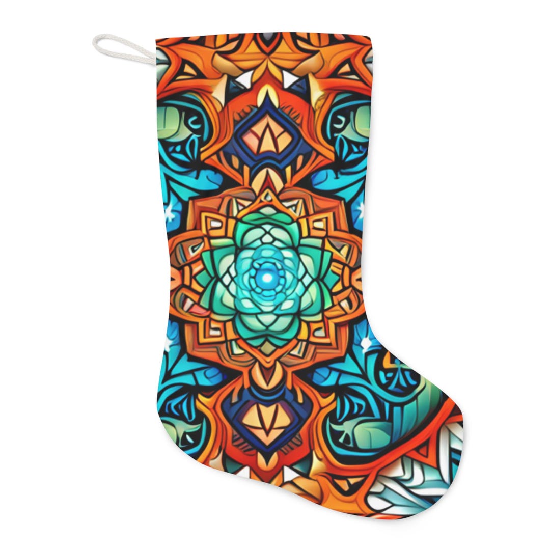 Santa Stocking, Indian Stocking, Mandala Stocking, Native Stocking, UK ...
