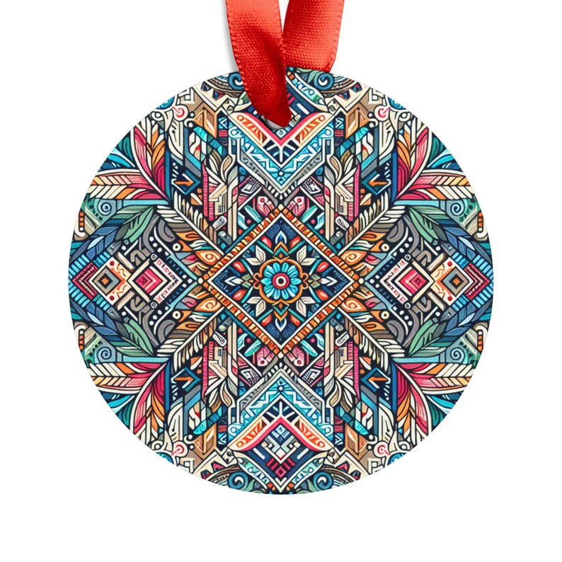 Ornament, Native Tribal Design, Indigenous Holiday Decor, Christmas ...