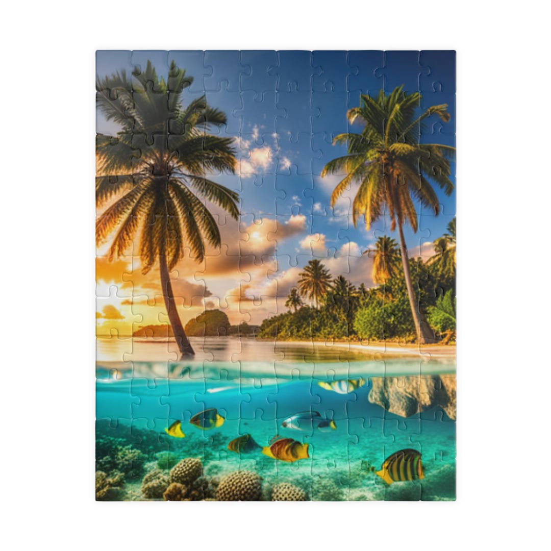 Puzzle 110, 252, 520-piece, Island Puzzles, Vacation Puzzles, Beach ...