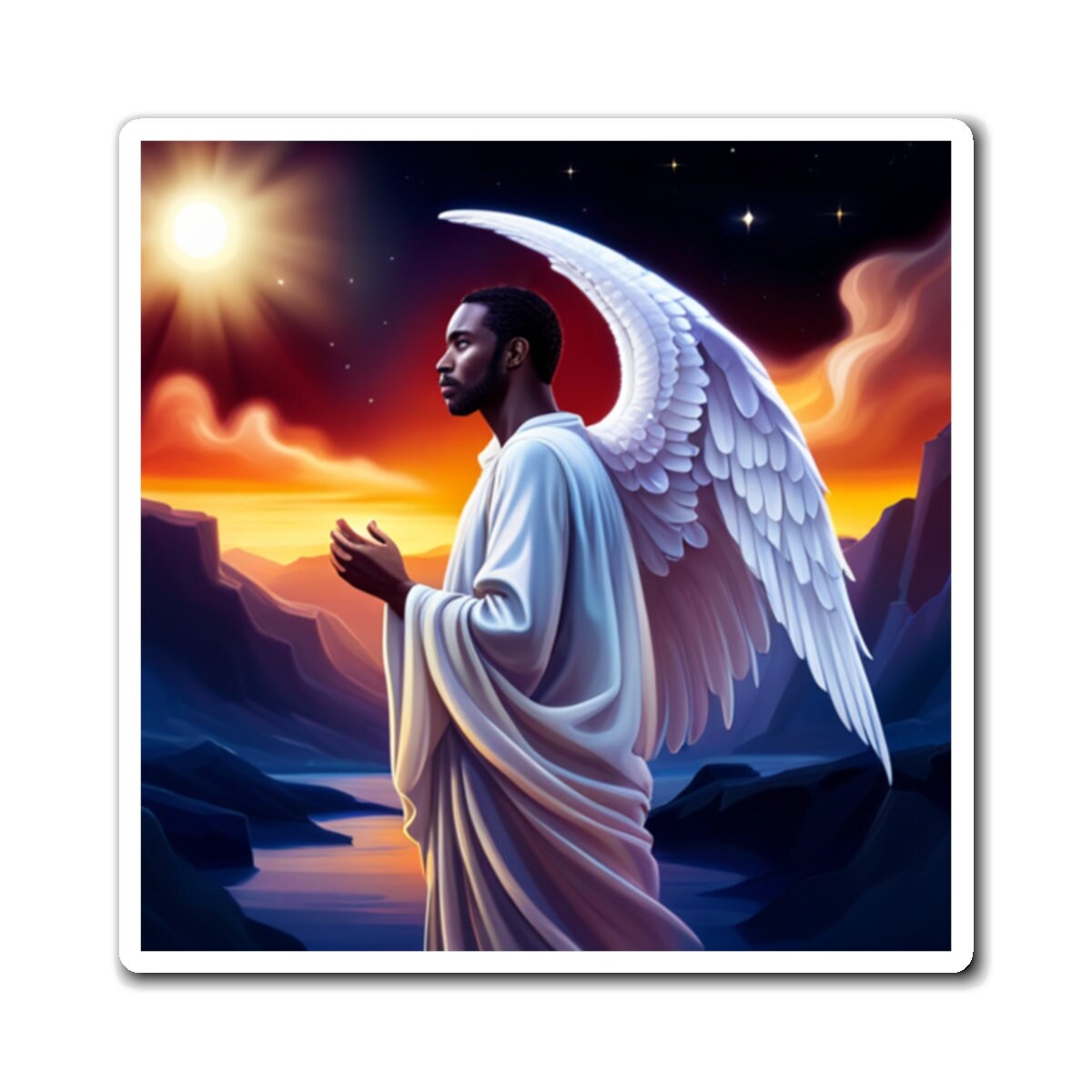 Magnets, Black Angel Magnet, Ebony Angel Magnet, Spiritual Magnet ...