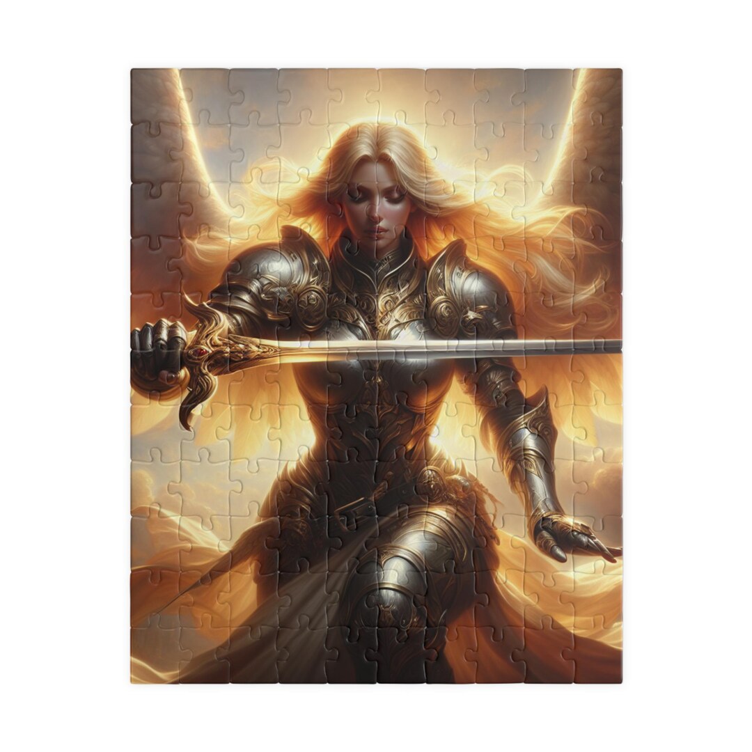 Warrior Angel Jigsaw Puzzle, Heavenly Guardian 252-piece Puzzle ...