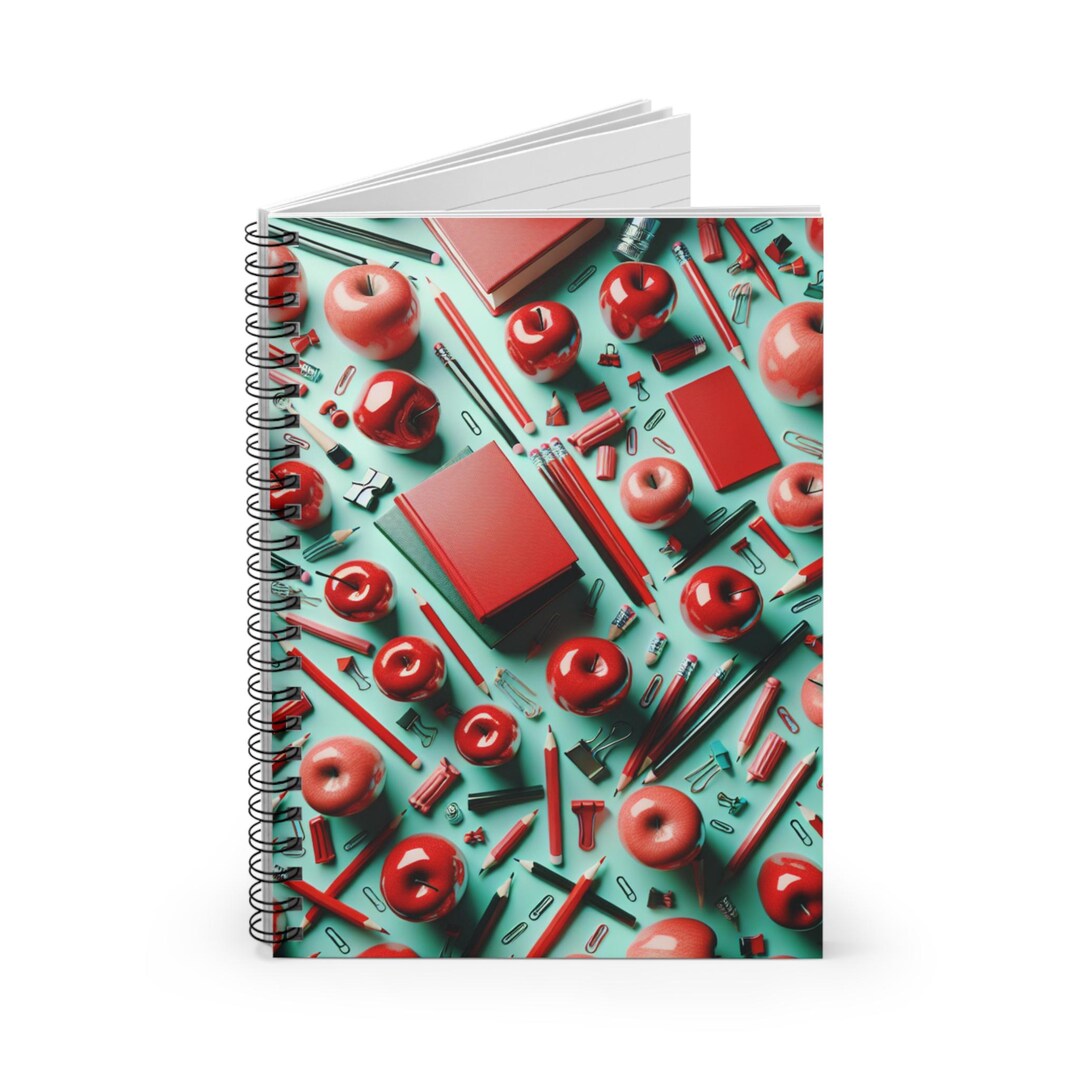 Vibrant Spiral Notebook, Fun School Supplies, Creative Journaling ...