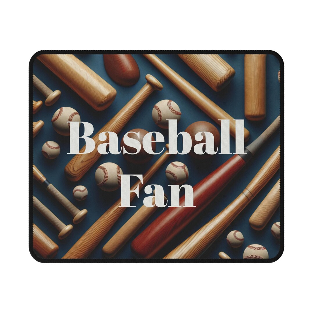 Baseball Fan Gaming Mouse Pad, Sports Desk Mat, Non-slip Mousepad for ...